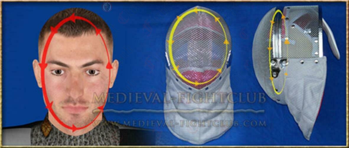 Foil and Epee Fencing Mask with Removable Lining Small